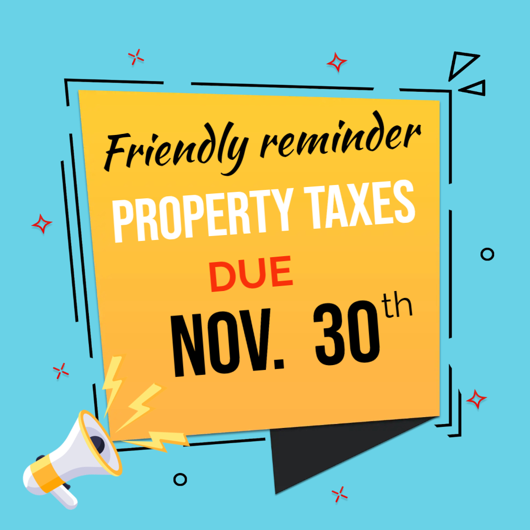Property Taxes Due Nov. 30th - Little Creek - Kent County, Delaware